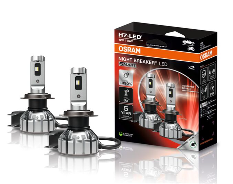 Osram Night Breaker Smart LED H7 - ECE godkendt