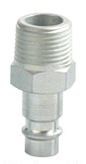 Nippel til luftkobling - Med 1/4 udv. gevind - Enhåndsbetjente lynkoblinger