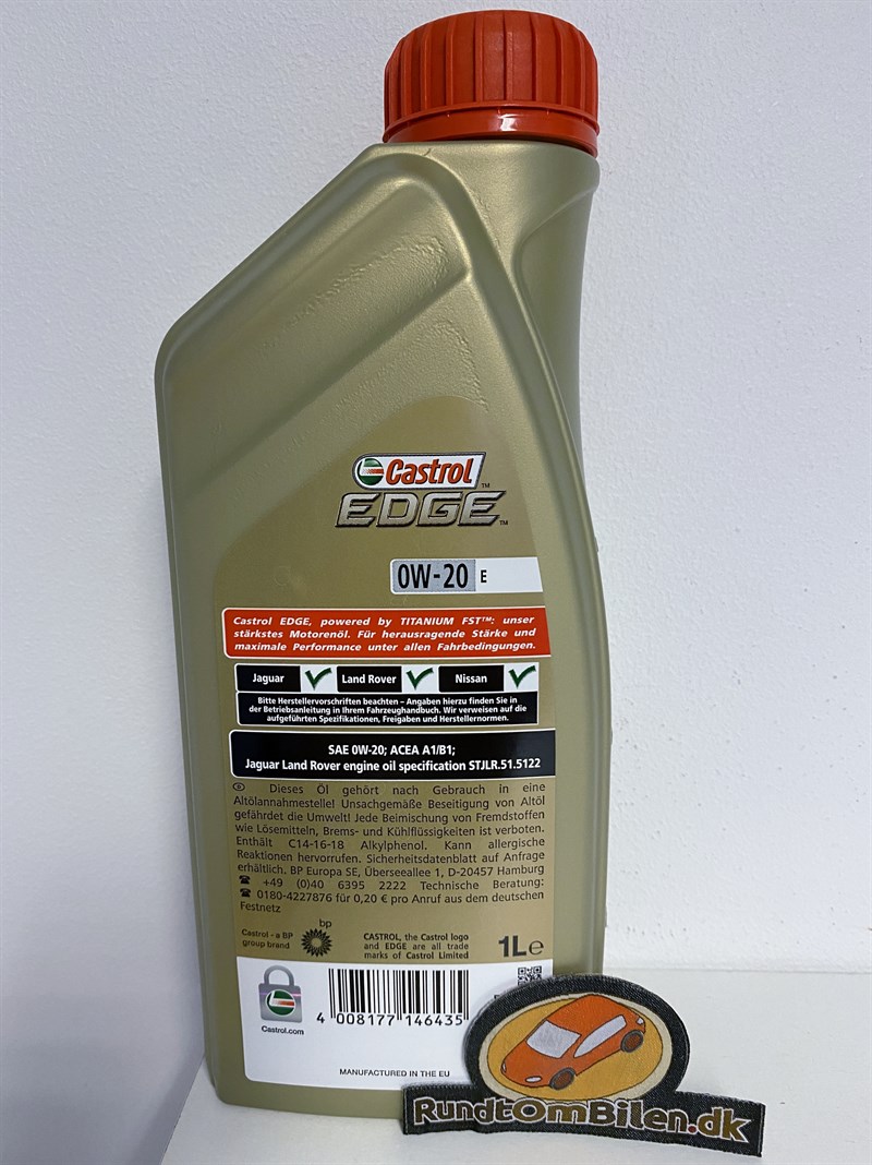 Castrol Edge 0W-20 E motorolie (1 liter)