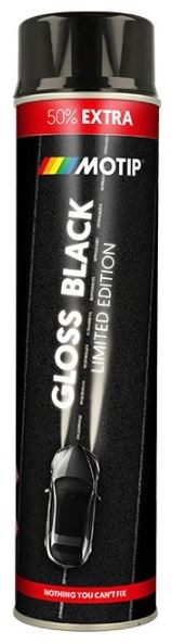Blank sort Motip spray - Maling af bil, båd, køkken mm.
