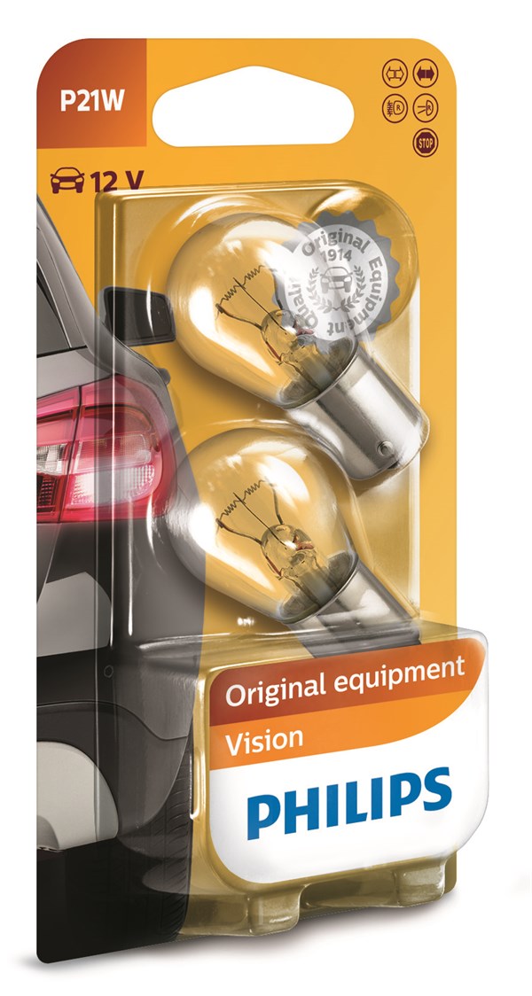 Pærer fra Philips - P21W 12498 Vision