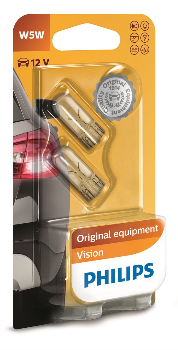 12961 w5w glassokkel - Philips pærer