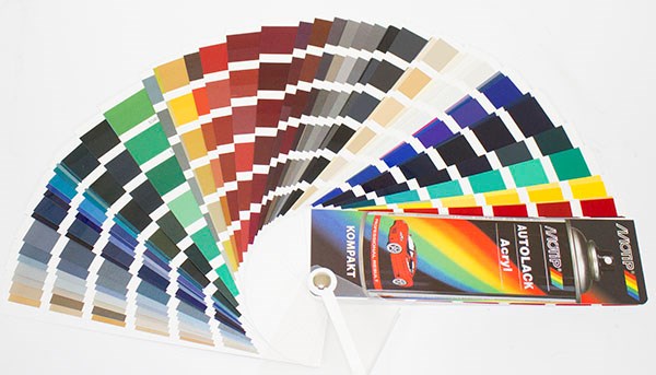 Motip Kompakt Autocolor, Original farve efter farvekode